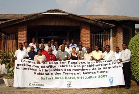 CNTB Commissioners trained in mediation and land law by ACCORD Burundi ...