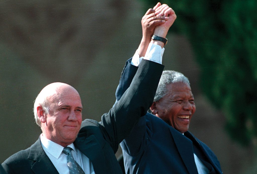 Mandela and President F.W. de Klerk – ACCORD
