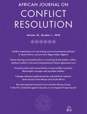 African Journal on Conflict Resolution – ACCORD